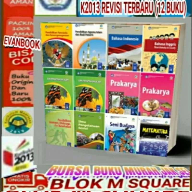 Promo Paket satu tahun buku siswa kemendikbud untuk SMP/Mts kelas 9 ...