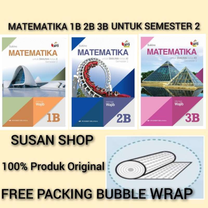 Jual Buku Matematika Kelas 1 2 3 Sma 1b 2b 3b Erlangga K13n Untuk ...