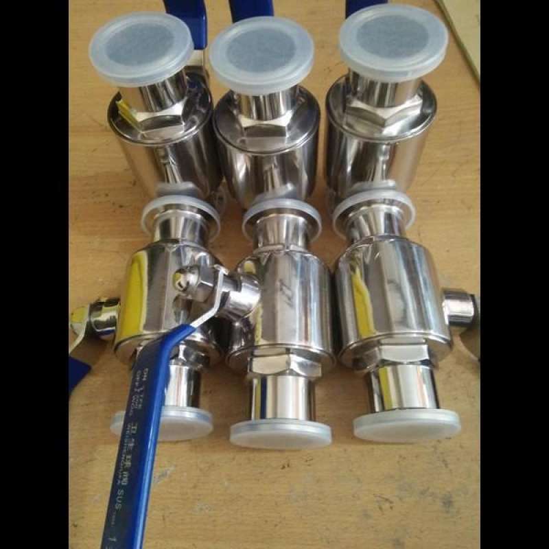 Jual Ball Valve / Stop Kran Sanitary Stainless 304 2 inch Ferrule End ...