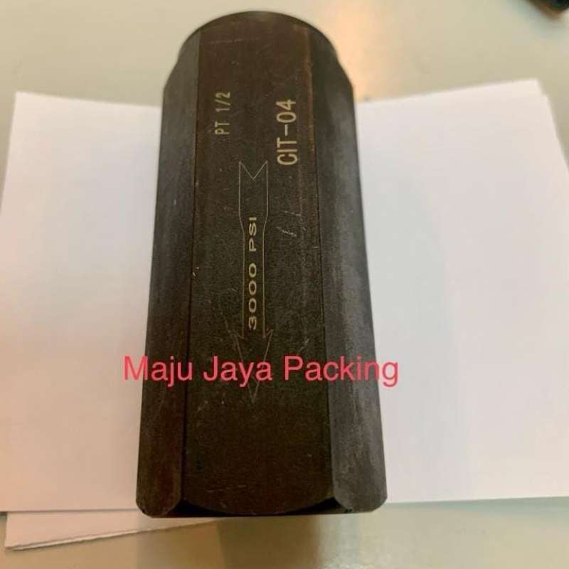 Jual Check Valve Hydraulic Besi Class 3000 Psi Drat 1/2 Inch Di Seller ...