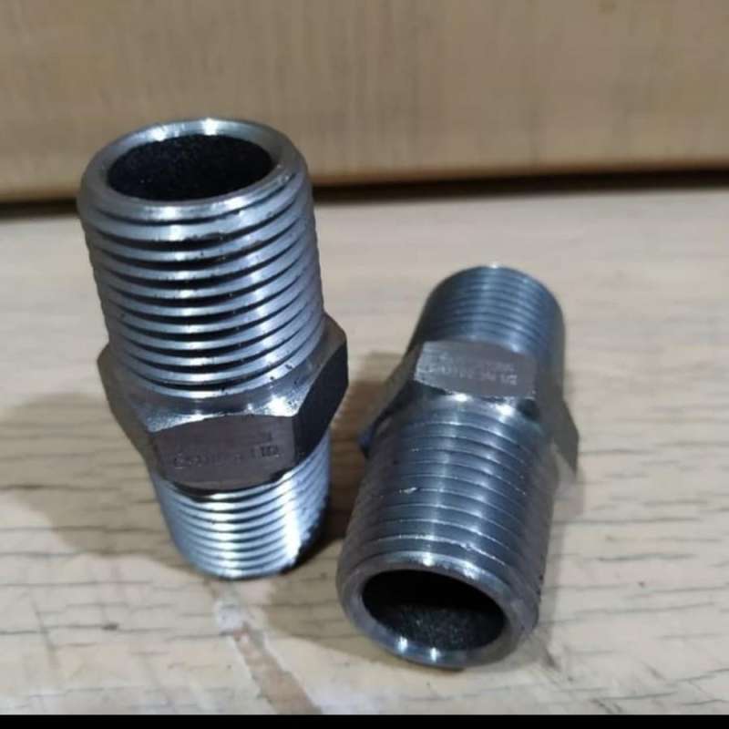Jual Double Nepel Besi Class 3000 Drat 1 1/2 Inch Di Seller Maju Jaya ...