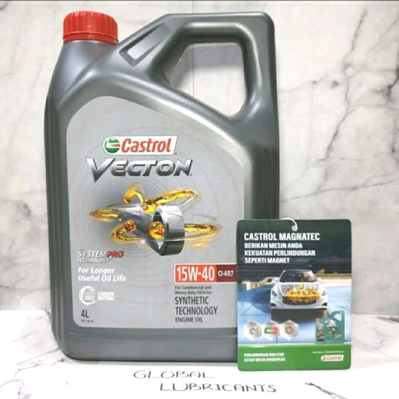 Jual NEW! Castrol Vecton 15W-40 System Pro Technology + Carbon Neutral ...