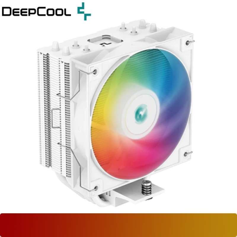 Promo DEEPCOOL AG400 WH ARGB | Efficient 4 Heat Pipes CPU Cooler Diskon ...