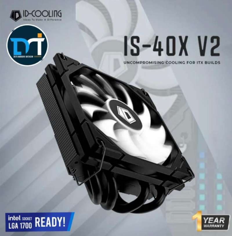 Promo ID Cooling IS-40X - Low Profile Mini-ITX with 4 Heatpipe CPU ...