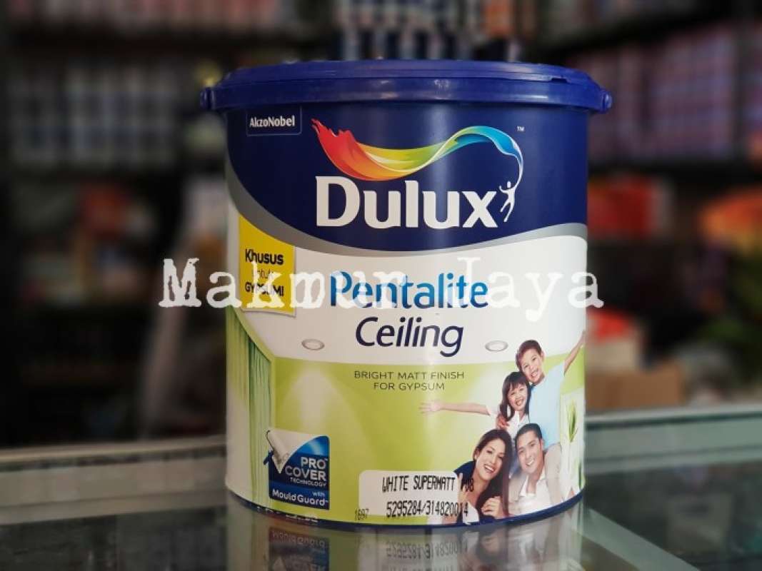 Promo Dulux Ceiling Galon Cat Plafon Gypsum Matt Bright White Putih ...