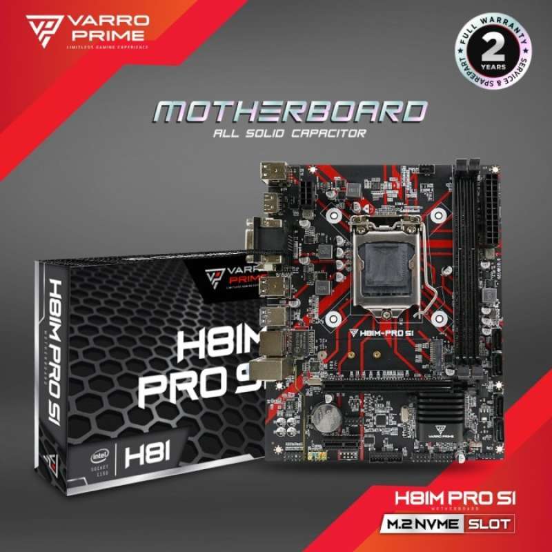 Promo MOTHERBOARD H81M PRO S1 VARRO PRIME GAMING Diskon 23% di Seller ...