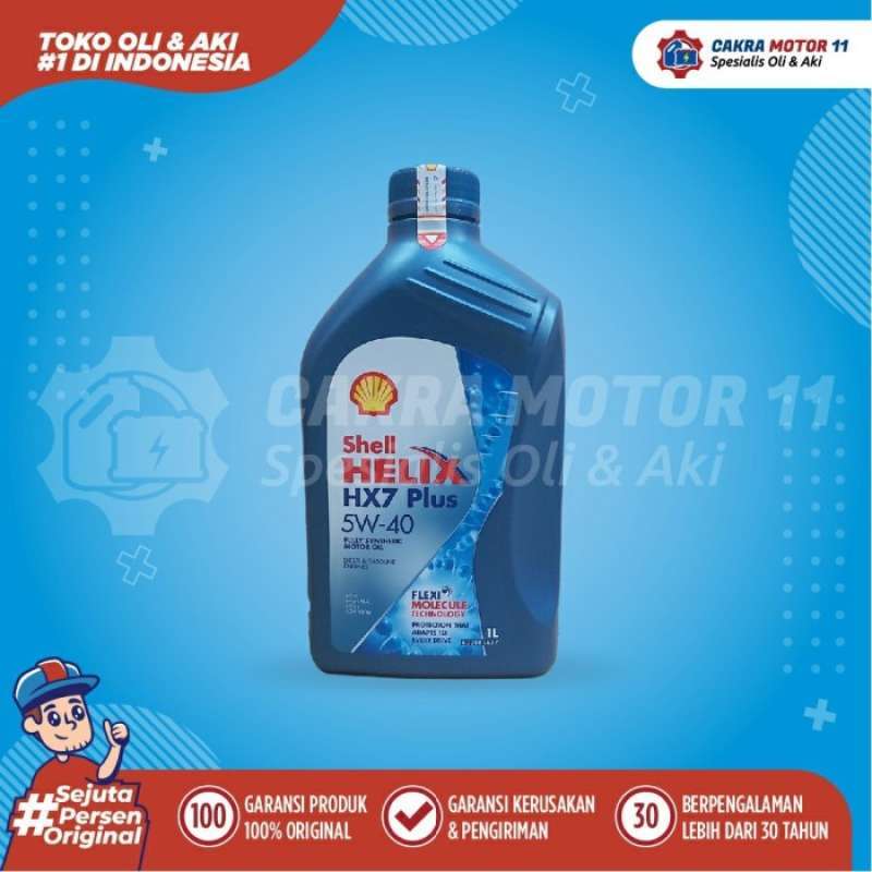 Promo Shell Helix Hx7 5W40 1Lt Diskon 38% di Seller Pusat Helm Original ...