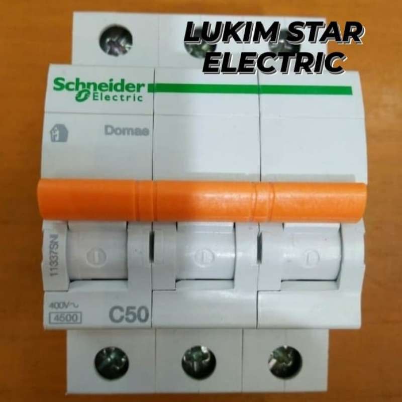 Promo MCB DOMAE Schneider 40A/50A/63A 3 Phase 3p 3phase mcb Schneider Diskon 23% di Seller ...