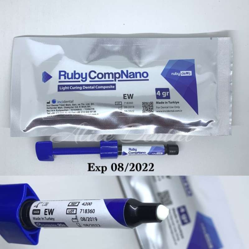 Promo Ruby EW(Extra White) nano hybrid composite veneer / restorasi 4gr ...
