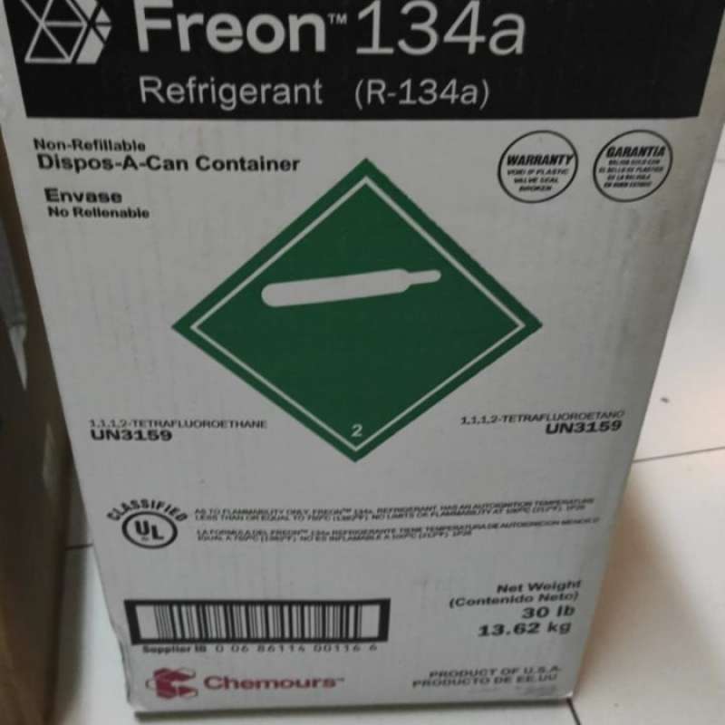 Promo FREON R134A CHEMOURS 13.6KG Diskon 33% di Seller Emma Store ...