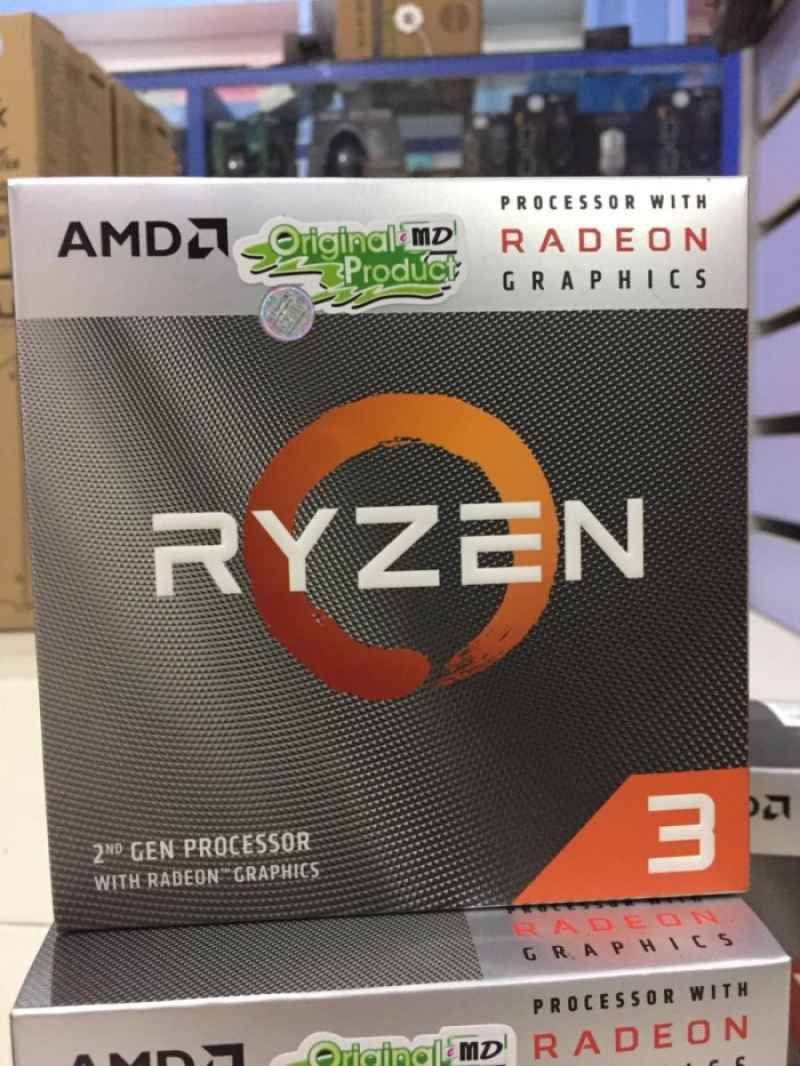 Promo PROCESSOR AMD RYZEN 3 3200G 3.6 GHZ BOX GARANSI RESMI EMD Diskon ...