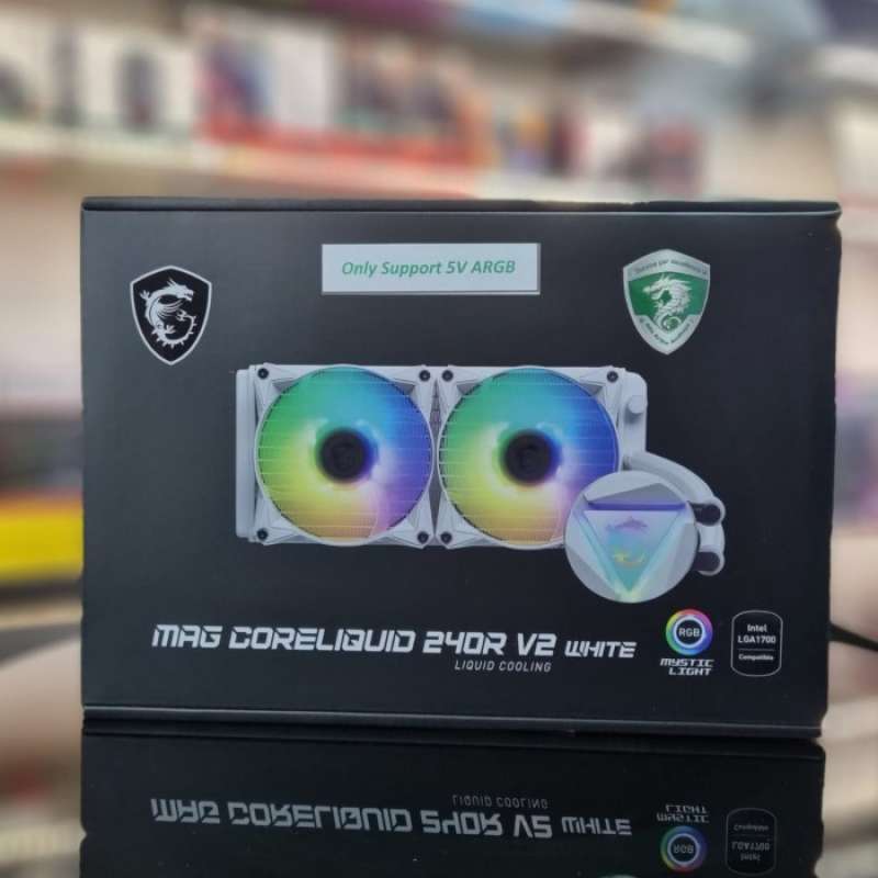 Promo CPU Cooler MSI MAG CORELIQUID 240R V2 WHITE - AIO Liquid Cooling ...