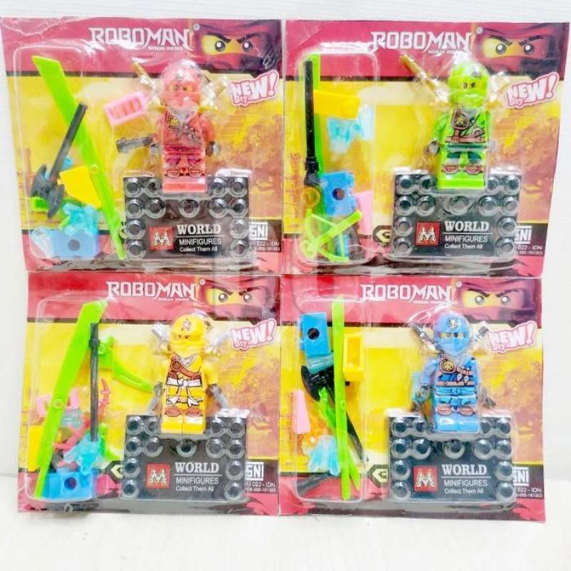Jual SET isi 4 LEGO ROBOMAN SUPER NINJA HERO SUPERHERO ULTRAMAN KAMEN ...
