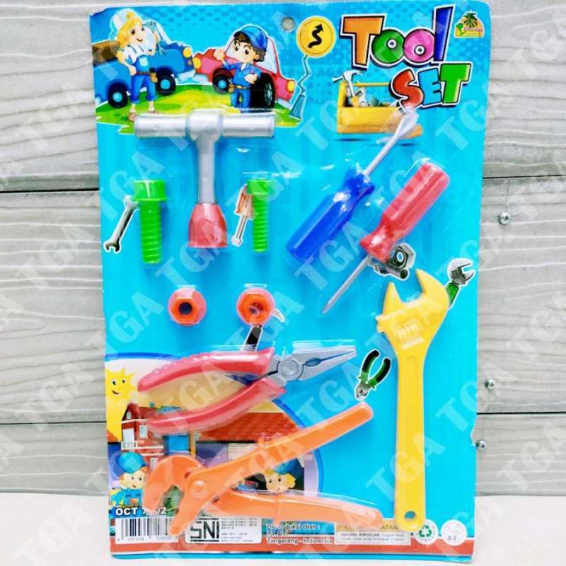 Jual Tool Set 7502 Mainan Alat Pertukangan Perkakas Tukang Tang Obeng ...
