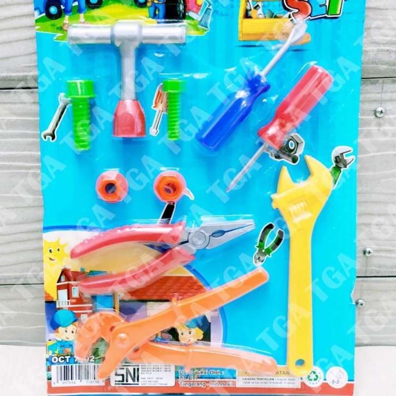 Jual Tool Set 7502 Mainan Alat Pertukangan Perkakas Tukang Tang Obeng ...