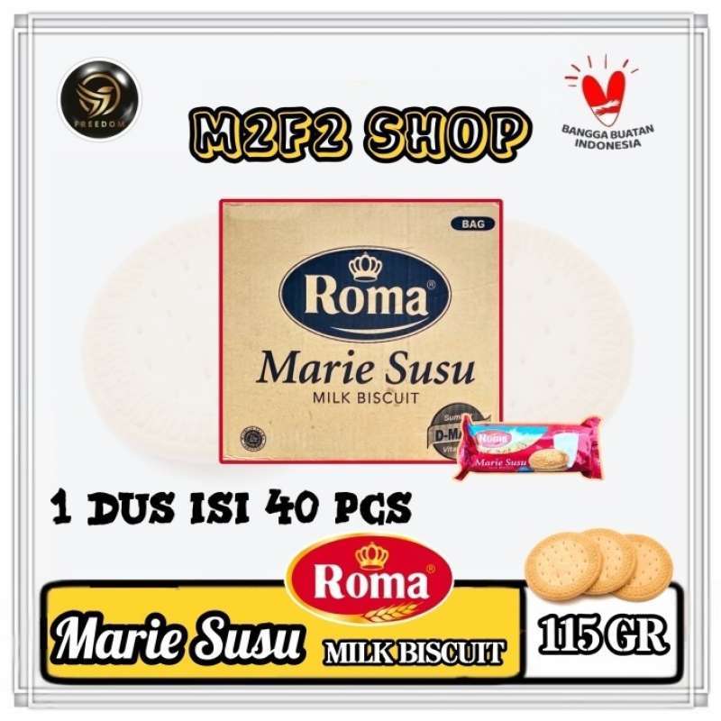Promo Roma Biskuit Marie Susu | Milk Biscuit Original 115 gr (Kemasan ...
