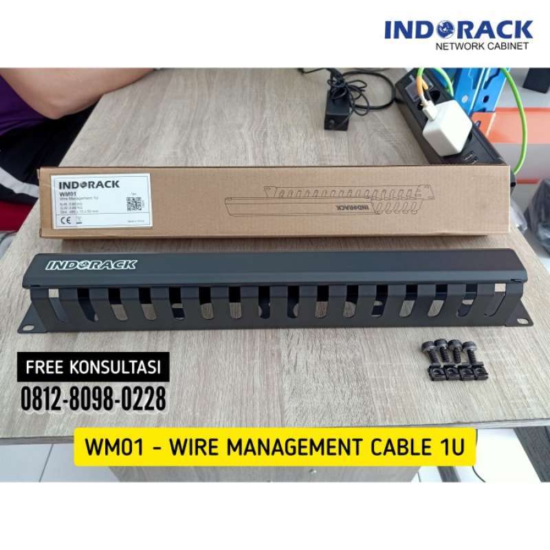 Promo WM01 Horizontal Cable Wire Management Panel 1U Wiring Diskon 23% di Seller Tikno Store ...