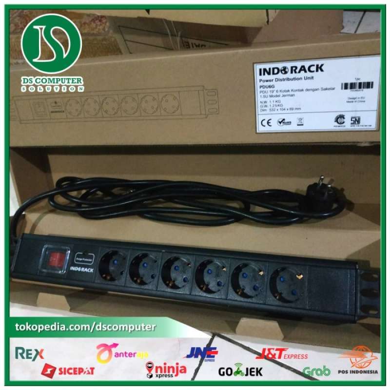 Promo Power Distribution Unit 6 Outlet With Surge Protector (PDU6G ...