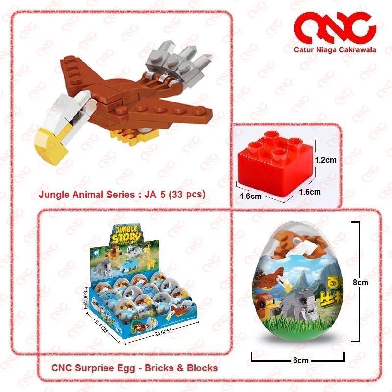 Jual Cnc Surprise Egg Bricks & Blocks - Jungle Animal Series , Lego ...