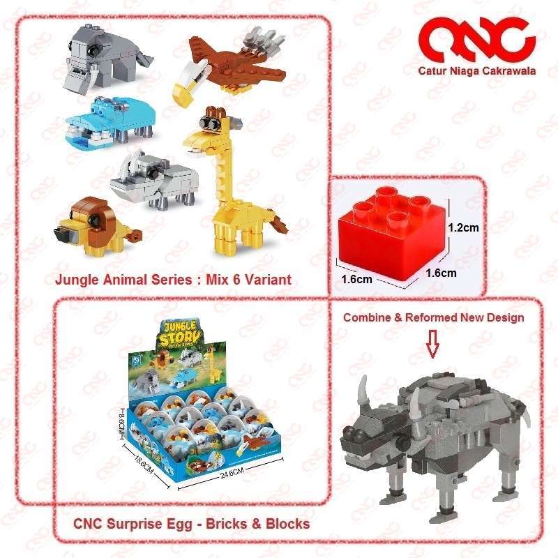 Jual CNC Surprise Egg Bricks & Blocks - Jungle Animal Series , LEGO ...