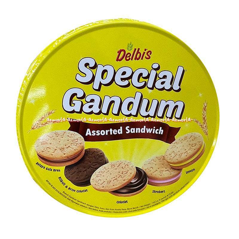 Jual Delbi's 155gr Special Gandum Assorted Sandwich Kemasan Kaleng ...