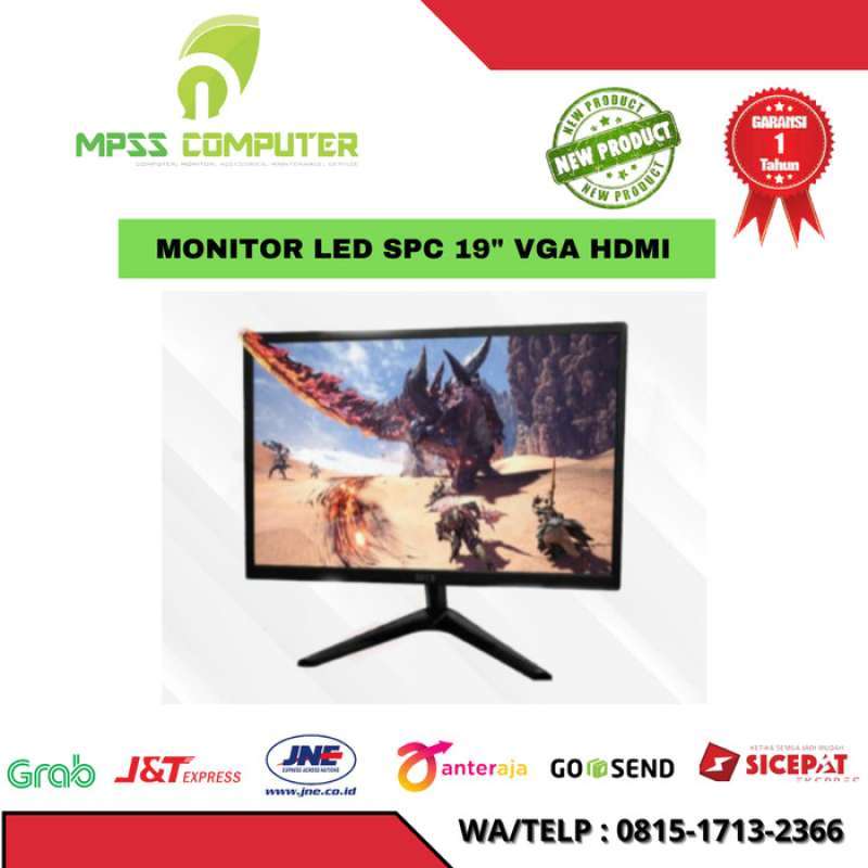 Promo MONITOR LED SPC 19 VGA HDMI Diskon 23% di Seller Tikno Store ...