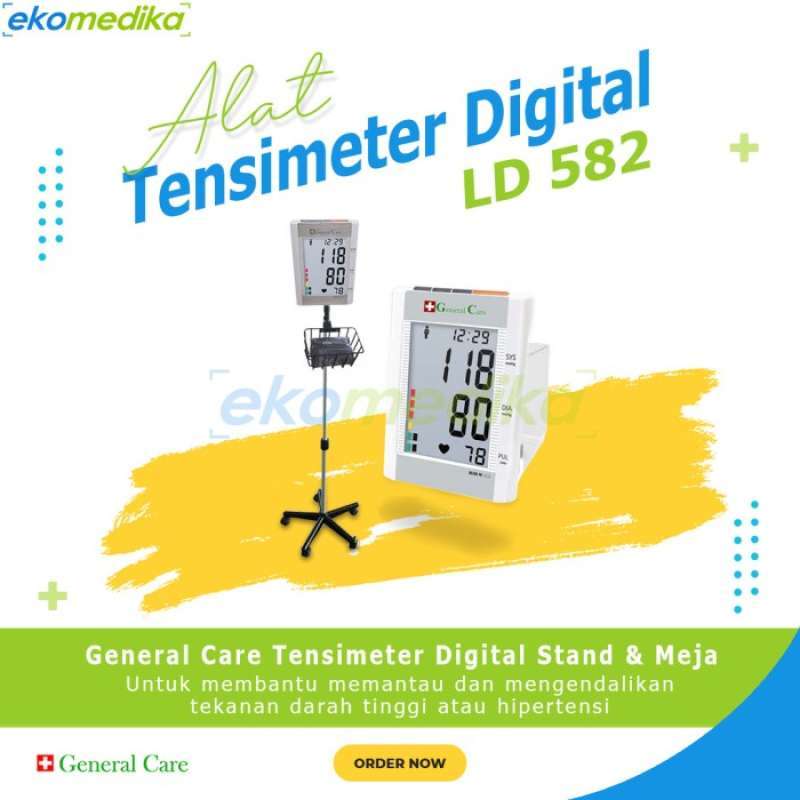 Promo Tensi Digital Stand GC General Care Tensimeter Digital Mobile ...