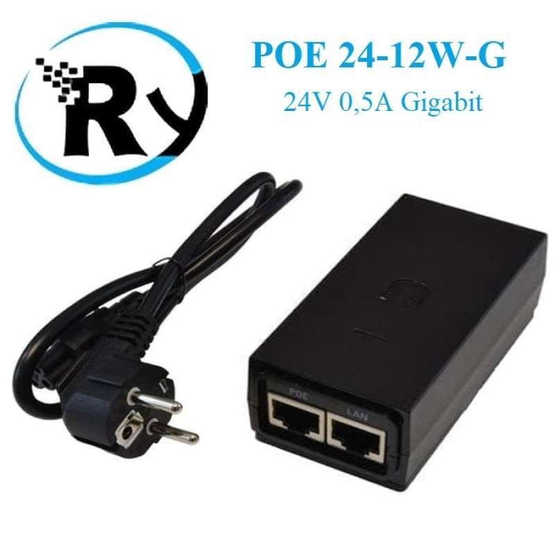 Promo Ubiquiti POE 24-12W-G 24V 0,5A Gigabit POE-24V - Black Diskon 23% ...