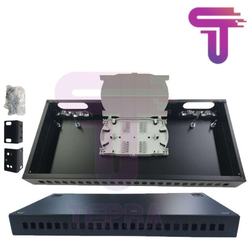 Promo Fiber Optic OTB 24 Core SC | 1U no Drawer ODF OTB 24 Core Kosong ...