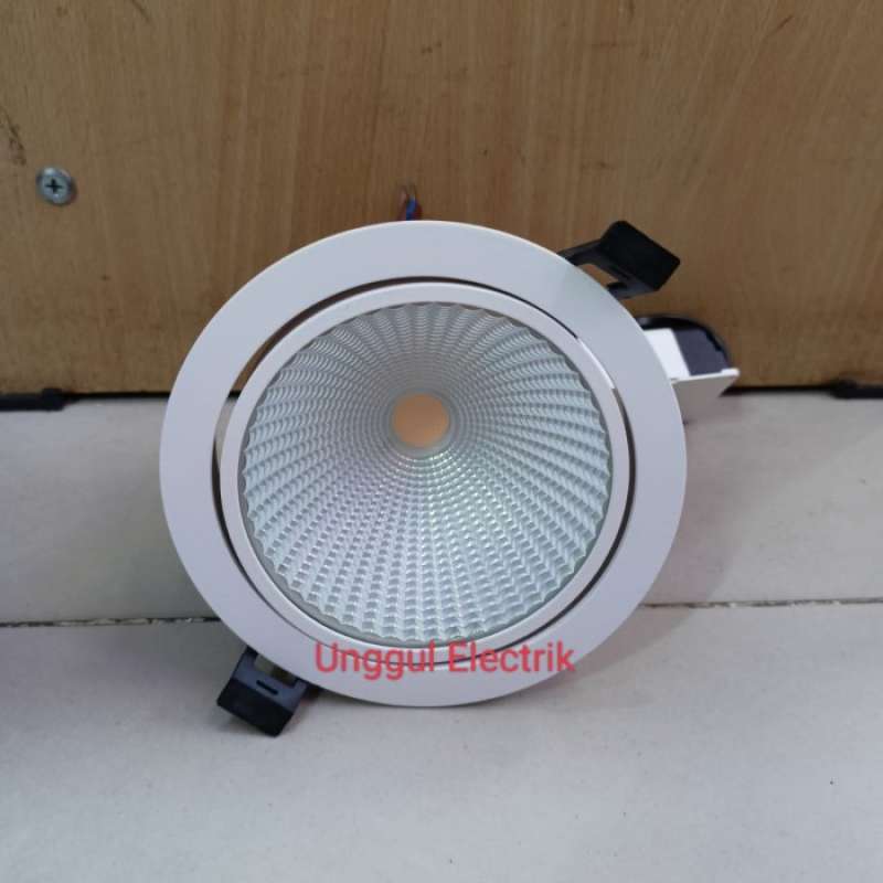Promo Lampu downlight COB 40 watt LED 220 volt spotlight plafon adjust Diskon 23% di Seller ...