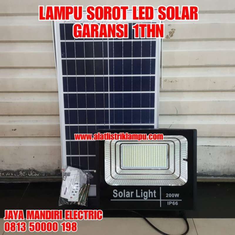 Promo Lampu Sorot Led Tenaga Surya 200Watt / Solar Cell Panel 200 Watt ...