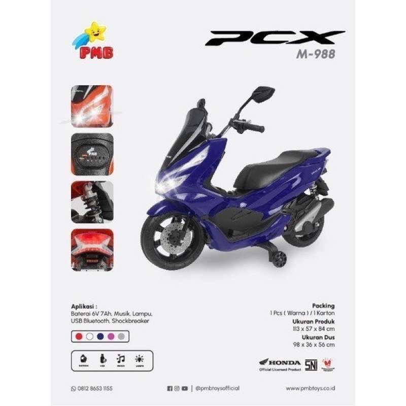 Promo MOTORAN ANAK MOTOR MAINAN AKI ANAK MOTOR ANAK HONDA PCX M - 988 ...