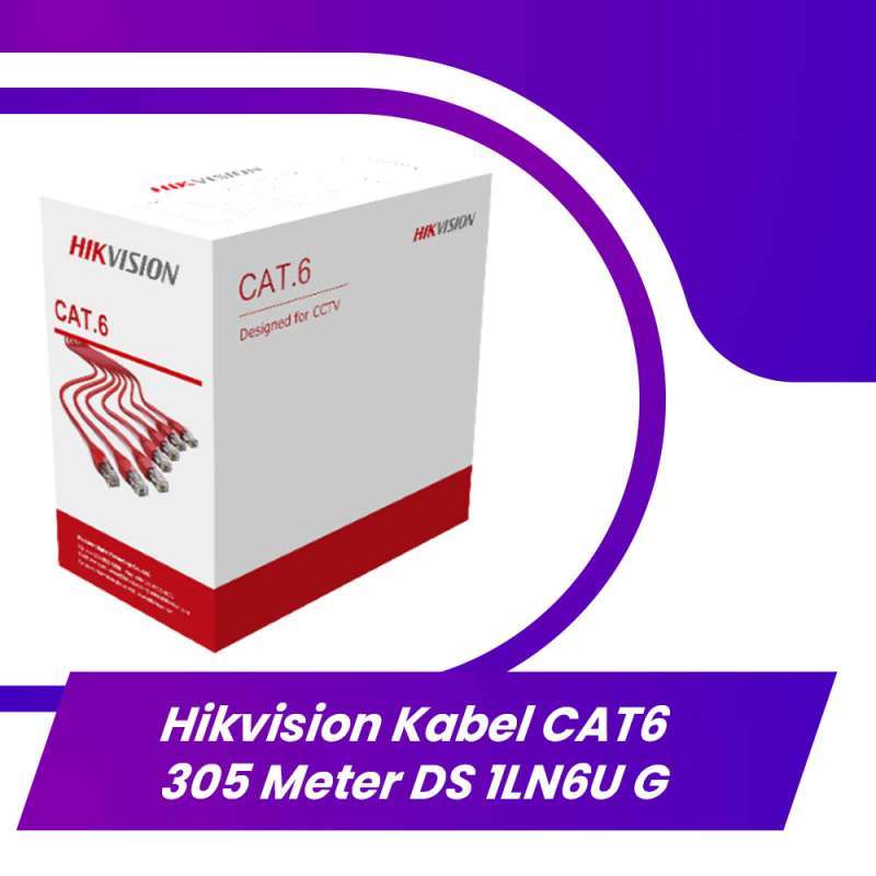 Jual Hikvision Kabel CAT6 305 Meter DS 1LN6U G di Seller BANDAR MULTI ...