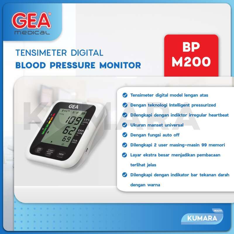 Jual Gea - Tensimeter Digital Gea Bp-m200 / Alat Cek Tekanan Darah Gea ...