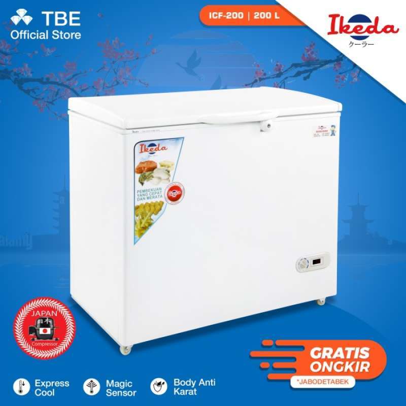 Jual Ikeda Chest Freezer Box 200l Icf-200, Japan Compressor Di Seller ...