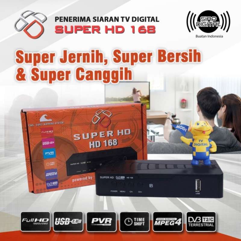 Promo SET TOP BOX / DEKODER DIGITAL DVB T2 SUPER HD - HD 168 ORANYE Diskon 33% di Seller Emma ...