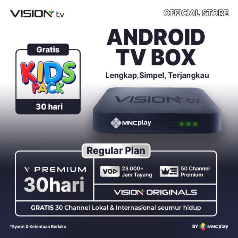 Jual VISION+ TV ANDROID TV BOX BY MNC PLAY GRATIS TV NASIONAL SEUMUR ...