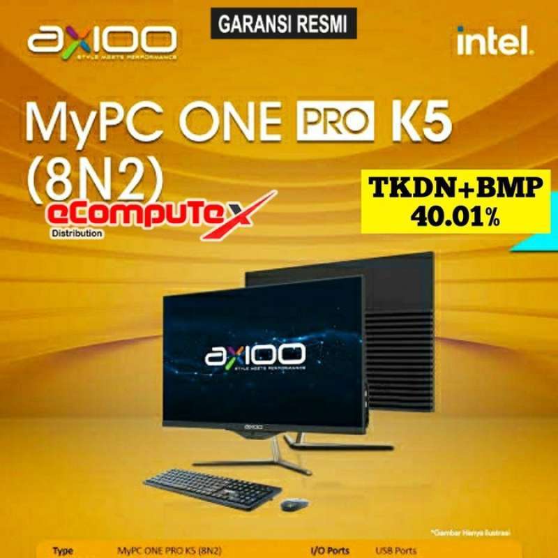 Jual Pc Aio Axioo Mypc One Pro K5 (8n2-5) I5 Ram 8gb 256gb 21.5fhd Tkdn Garansi Resmi Di Seller ...