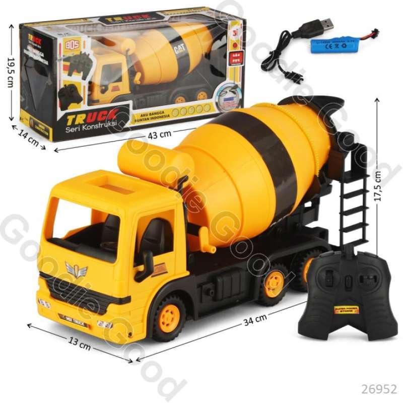 Jual 26952 - R/C Kendaraan Konstruksi Truk Tronton Molen Charge + USB ... Jual 26952 - R/C Kendaraan Konstruksi Truk Tronton Molen Charge + USB ...