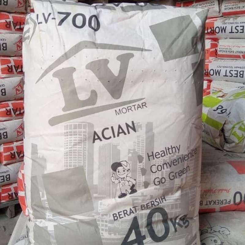 Promo Mortar acian dinding LV - 700 semen instant 40 kg Diskon 33% di ...