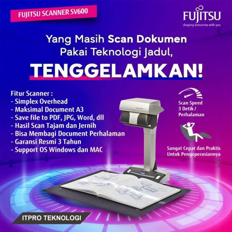 Jual Fujitsu Sv600 A3 Scanner Di Seller Tumenggung Store - Kapuk, Kota ...
