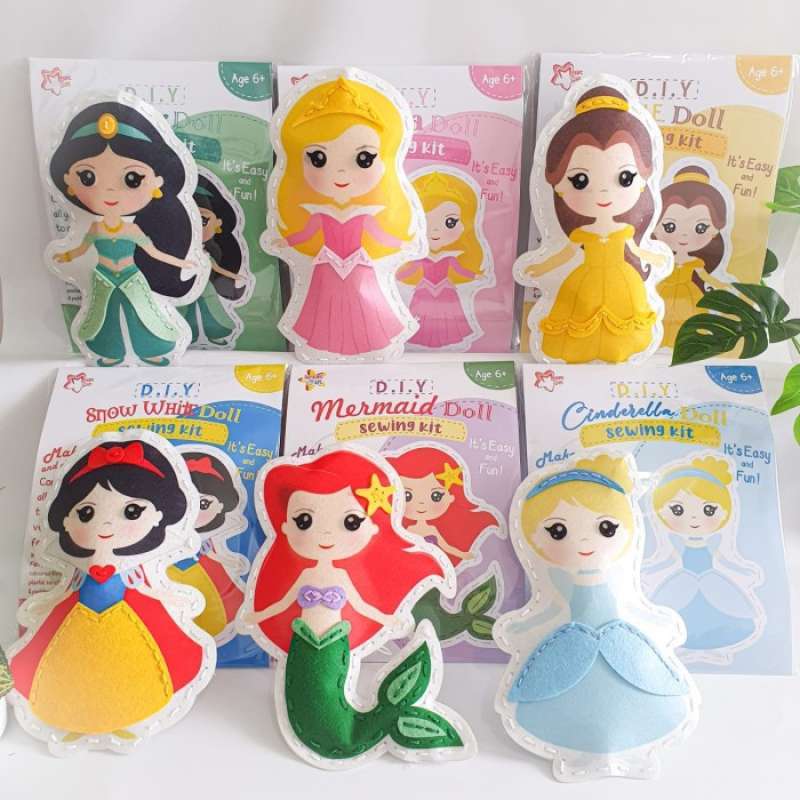 Jual Diy Doll Sewing Boneka Jahit Craft Anak Princess - Mermaid Di ...