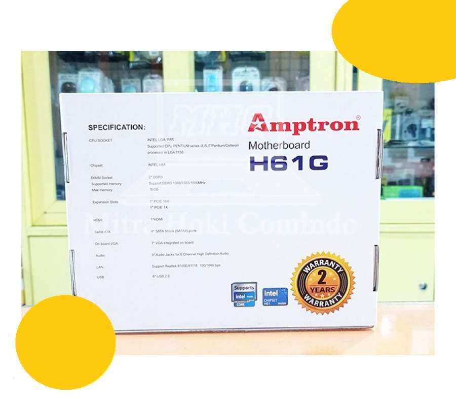 Jual Motherboard Mainboard Amptron H61g H61 G Ddr3 Lga1155 Di Seller ...