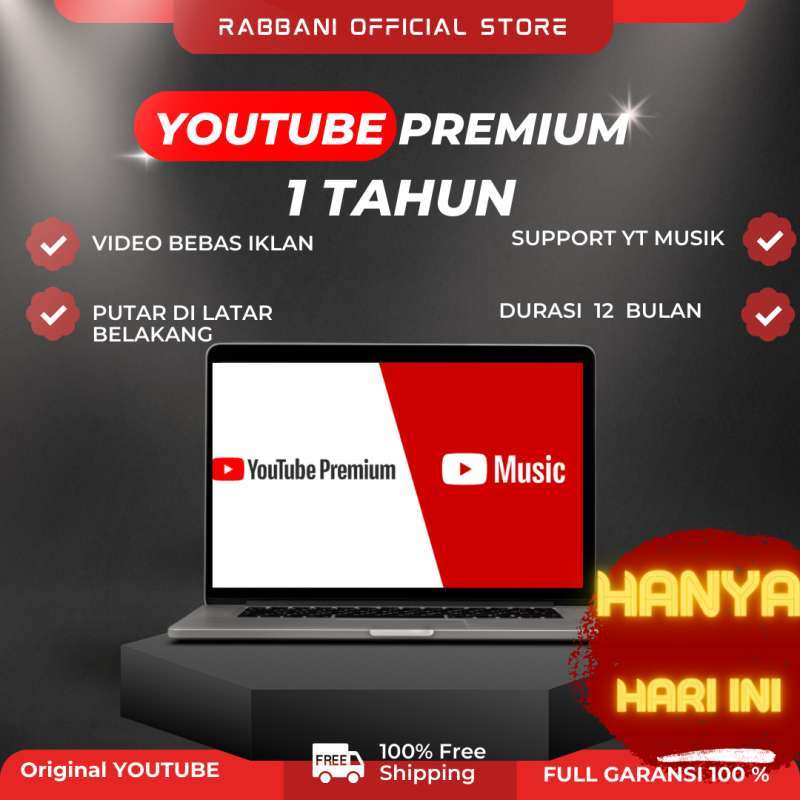 Jual Youtube Premium 1 TAHUN Full Garansi 100 % Legal - 12 Bulan di ...
