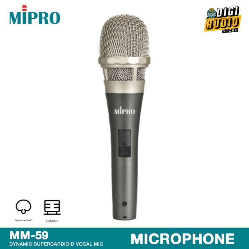 Jual Microphone Vocal Dynamic Supercardioid Mipro Mm-59 Mic Condensor ...