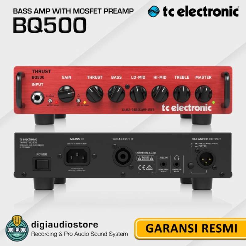 Jual Ampli Bass TC Electronic BQ500 500 Watt Micro Bass Head Amplifier ...