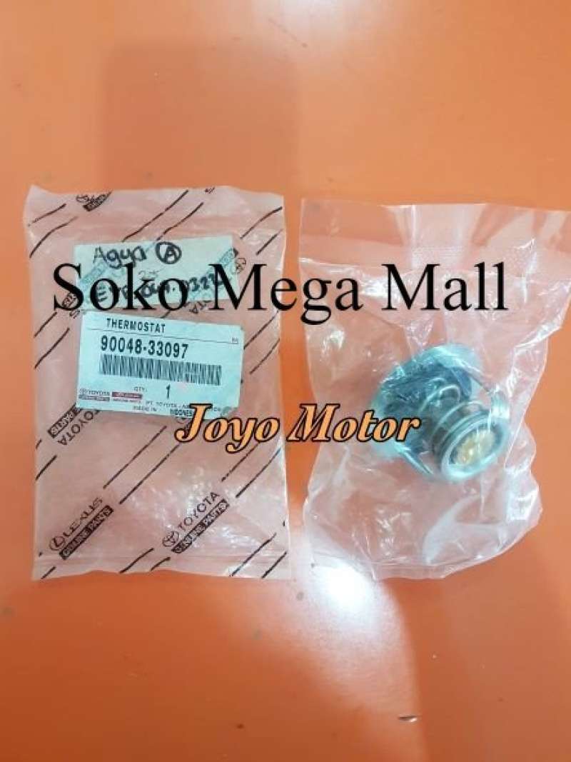 Promo New Thermostat Asli Toyota Agya / Ayla 90048-33097 Nyt482 Diskon ...
