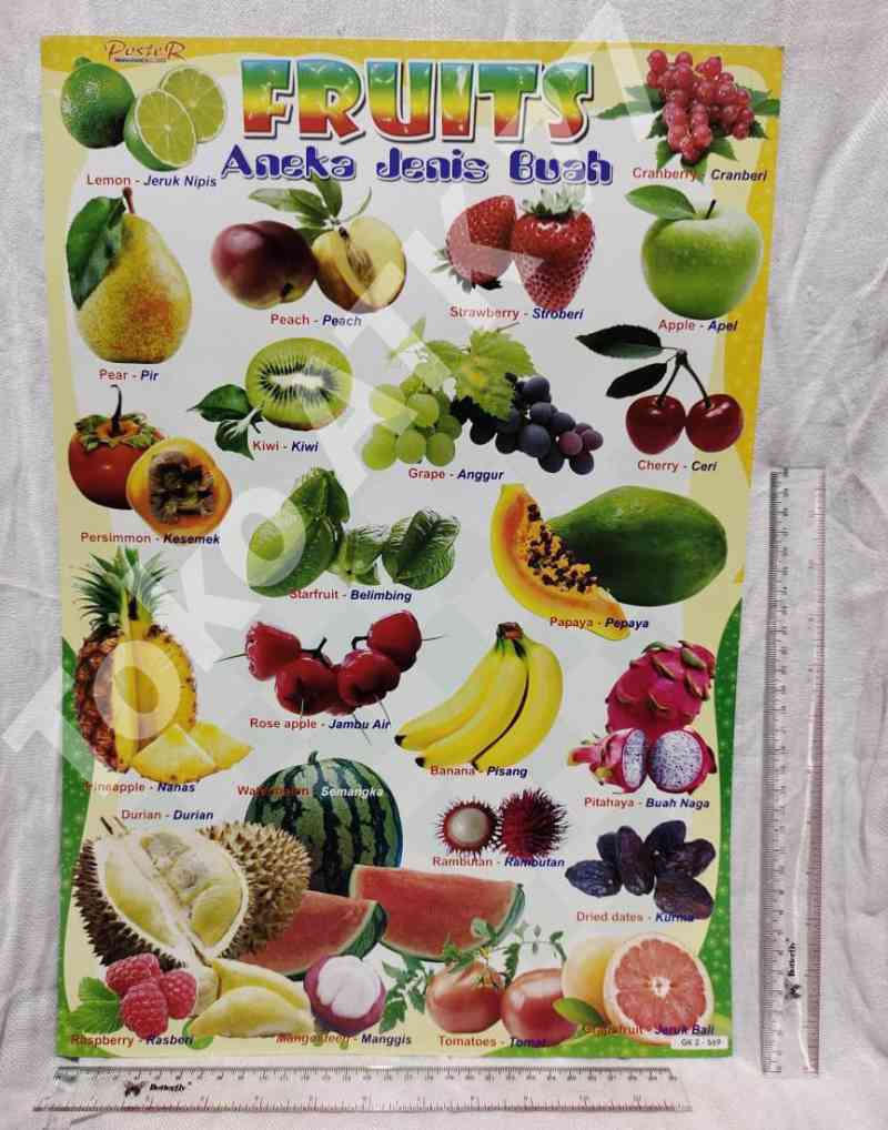 Promo Poster Belajar Menghitung Penjumlahan Tambah 1 - 10 & Poster ...