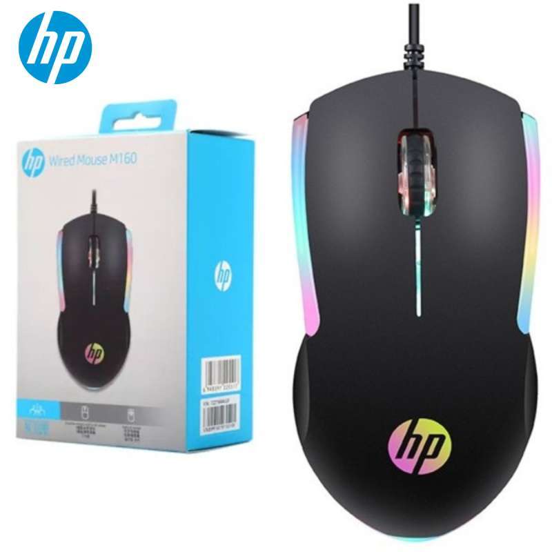 Jual HP M160 Gaming Mouse Wired USB Mouse USB Gaming RGB HP M160 Mouse ...
