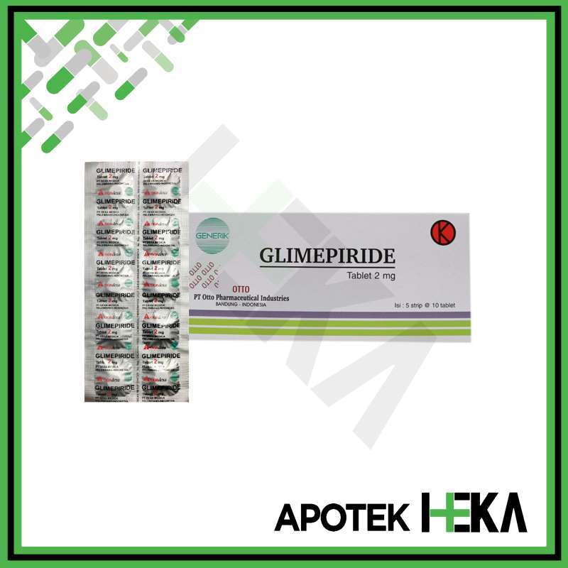 Jual Glimepiride Tablet 2mg 1 Tablet Generik Hexpharm Jaya Obat ...
